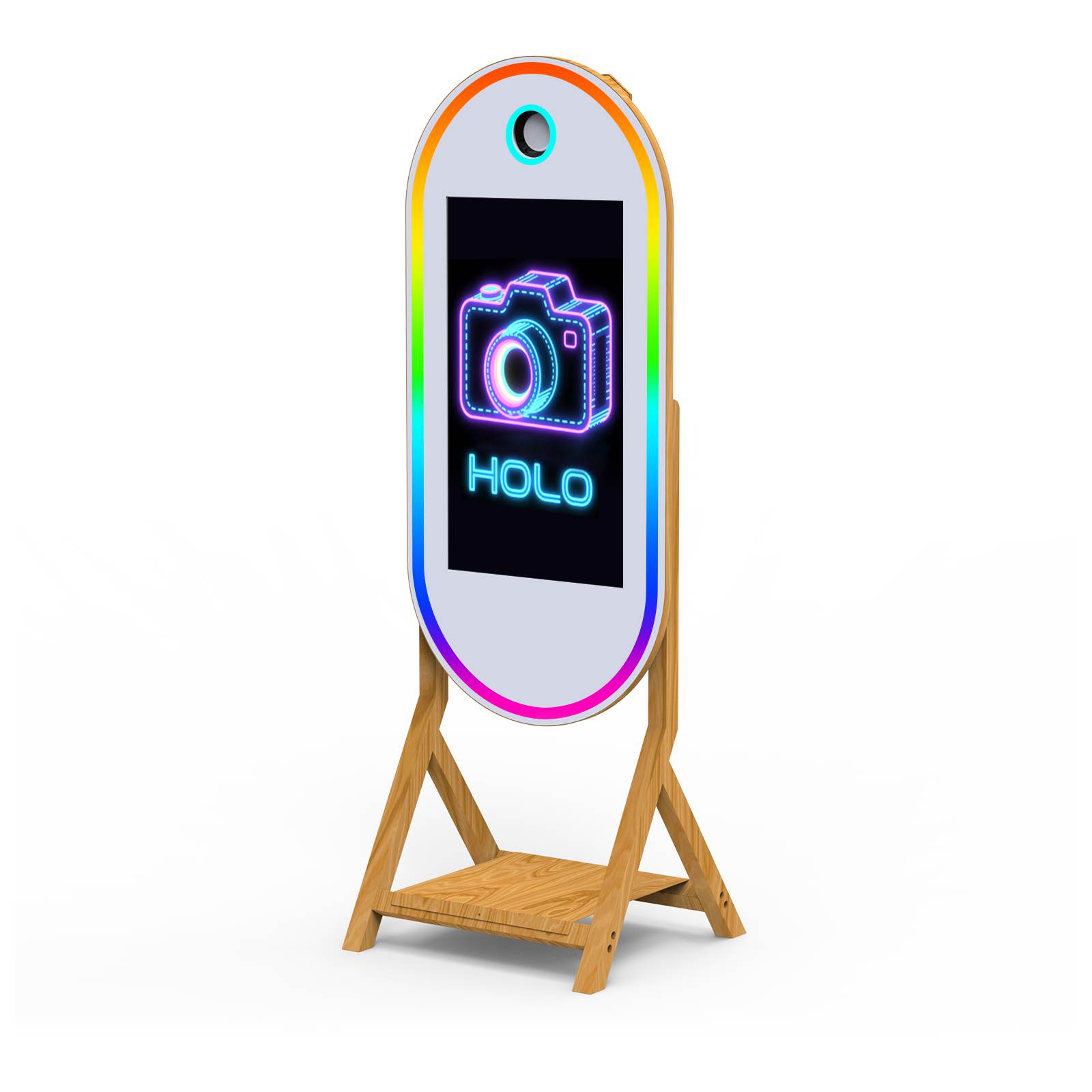 GO360BOOTH P55B 55" Mirror Photo Booth - 32" Touch Screen