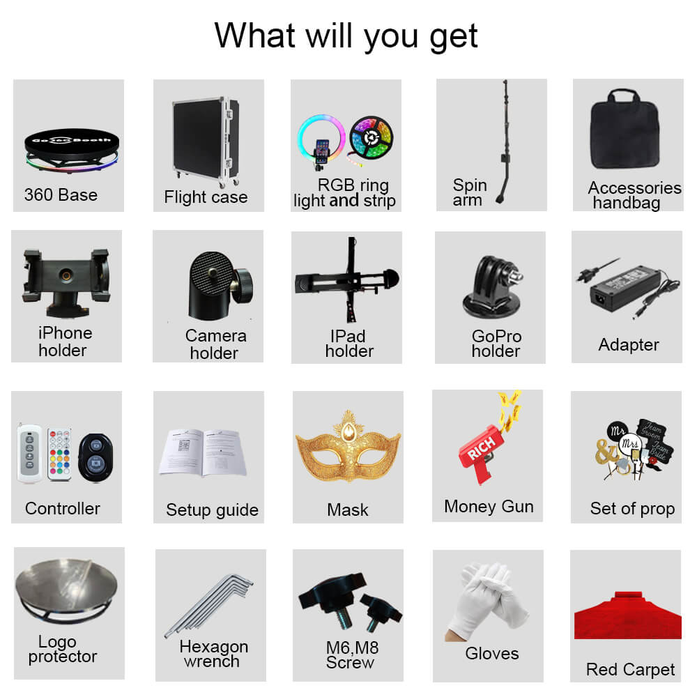 GO360BOOTH 360 LED Photo Booth