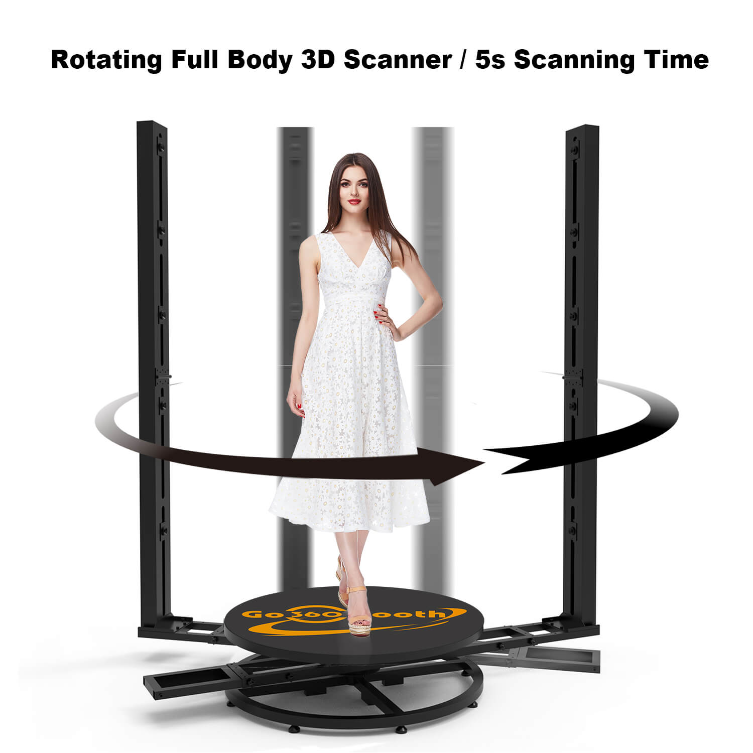 Rotating Full Body 3D Scanner Machine - 5s Scanning Time - G2 – GO360BOOTH