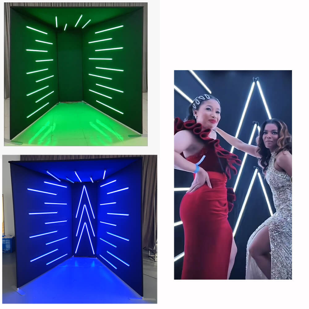 GO360BOOTH 2V Vogue Photo Booth With Voice Control Light
