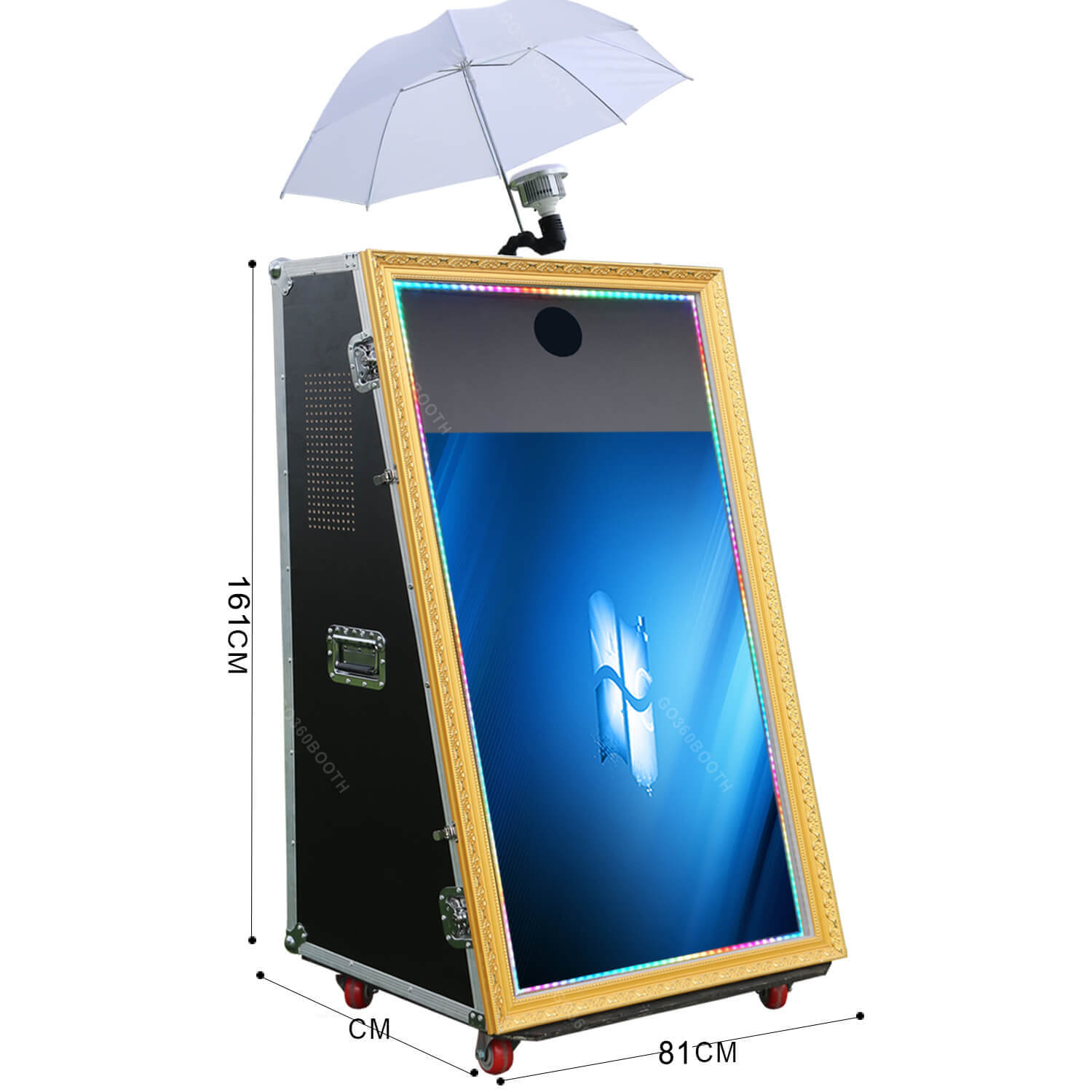 GO360BOOTH 65“Magic Mirror Photo Booth With Flight Case-M65R