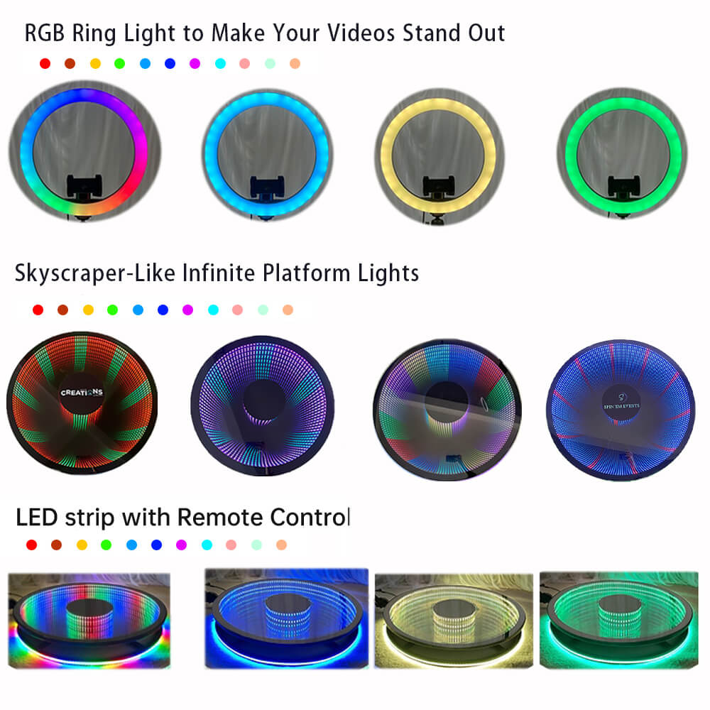 GO360BOOTH Infinite LED 360 Photo Booth- Y4 36"