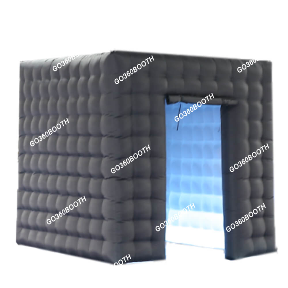 GO360BOOTH Cube Inflatable 360 Photo Booth Enclosure Backdrop